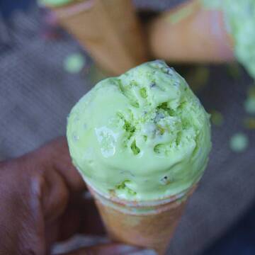 Pista Ice Cream | Pistachio Icecream - Cook with Sharmila