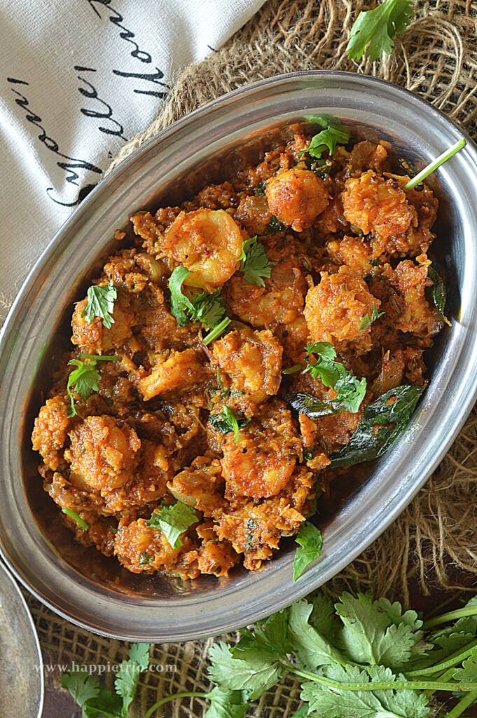 Prawn Chukka Masala - Cook with Sharmila