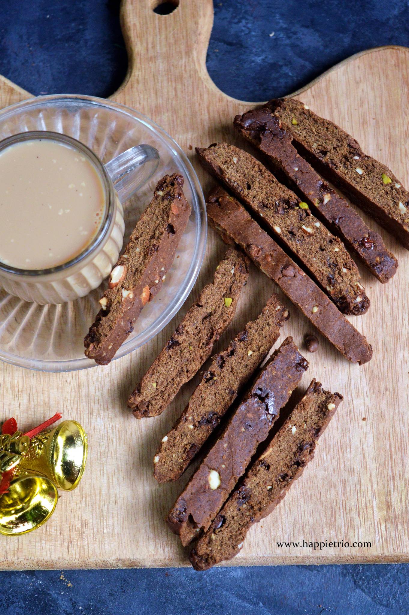 Mocha Chocolate Biscotti - Cook with Sharmila