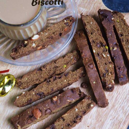Mocha Chocolate Biscotti - Cook with Sharmila