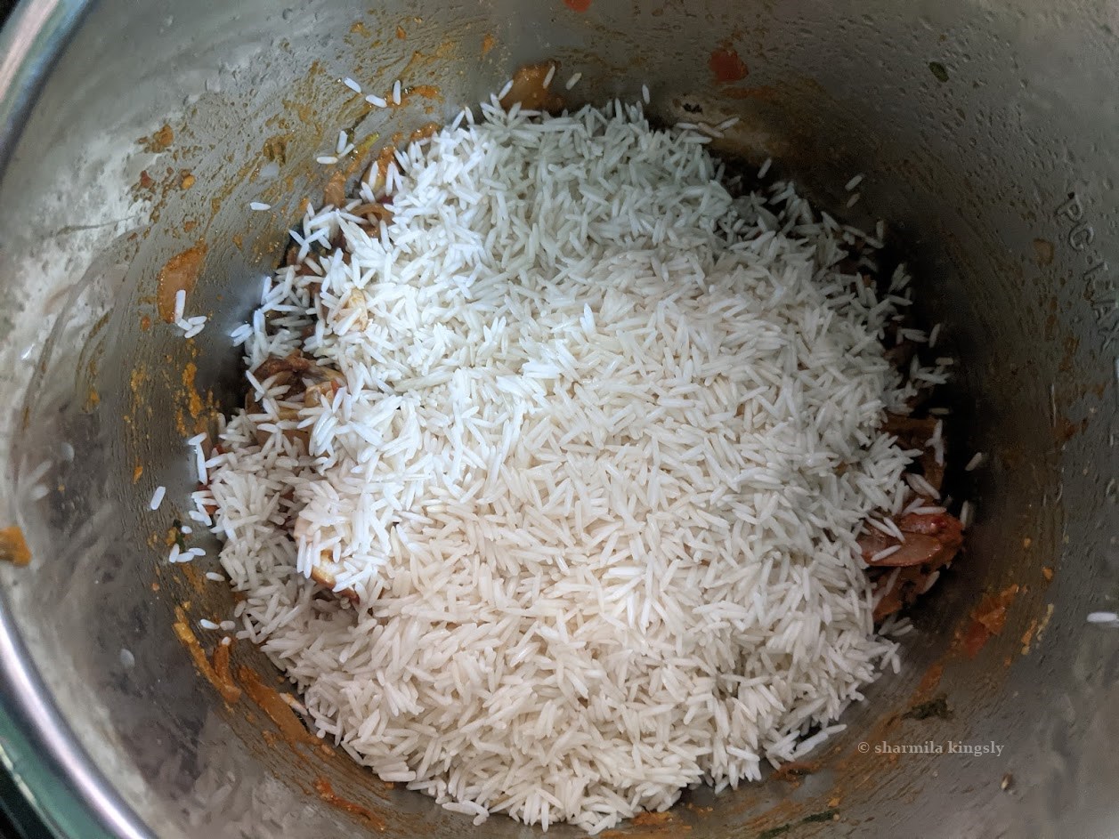 Crab Biryani | Instant Pot Crab Biryani - Cook with Sharmila