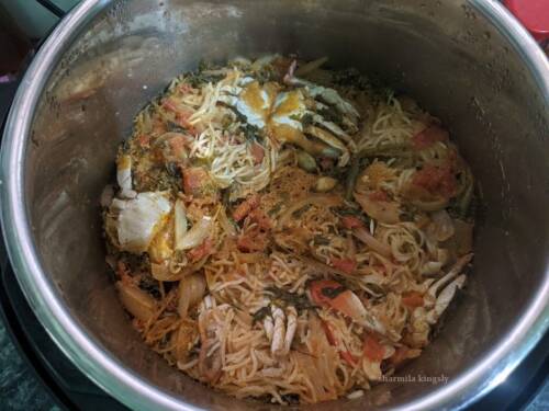 Crab Biryani | Instant Pot Crab Biryani - Cook with Sharmila