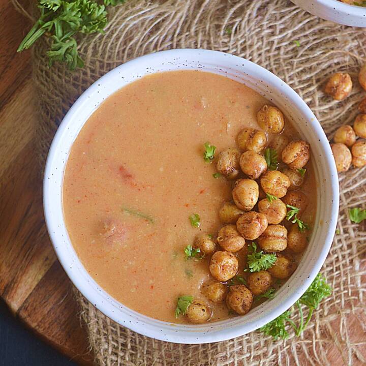 Vegan Chickpea Soup - Cook with Sharmila