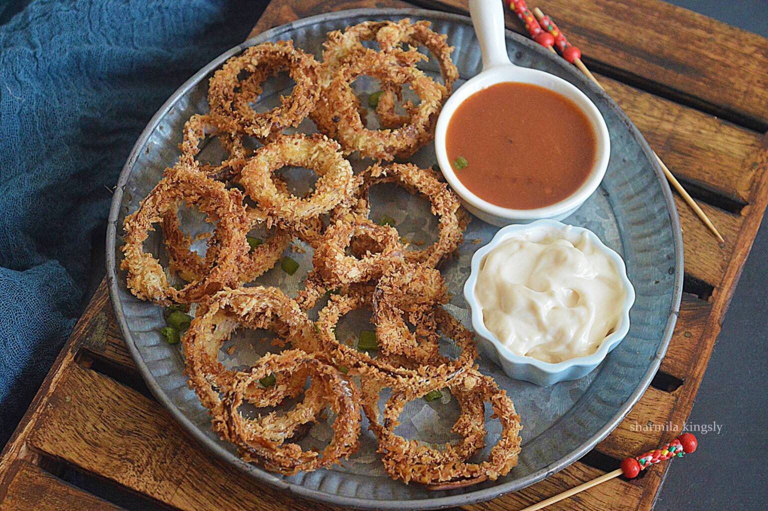 Air Fryer Onions Ring - Cook with Sharmila