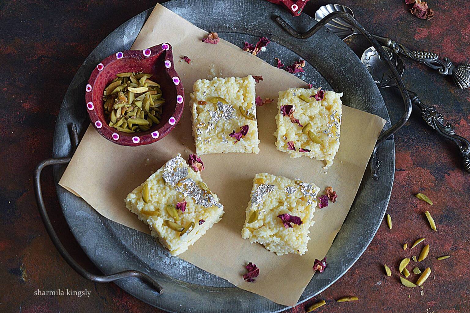 Kalakand | Indian Milk Cake - Cook with Sharmila