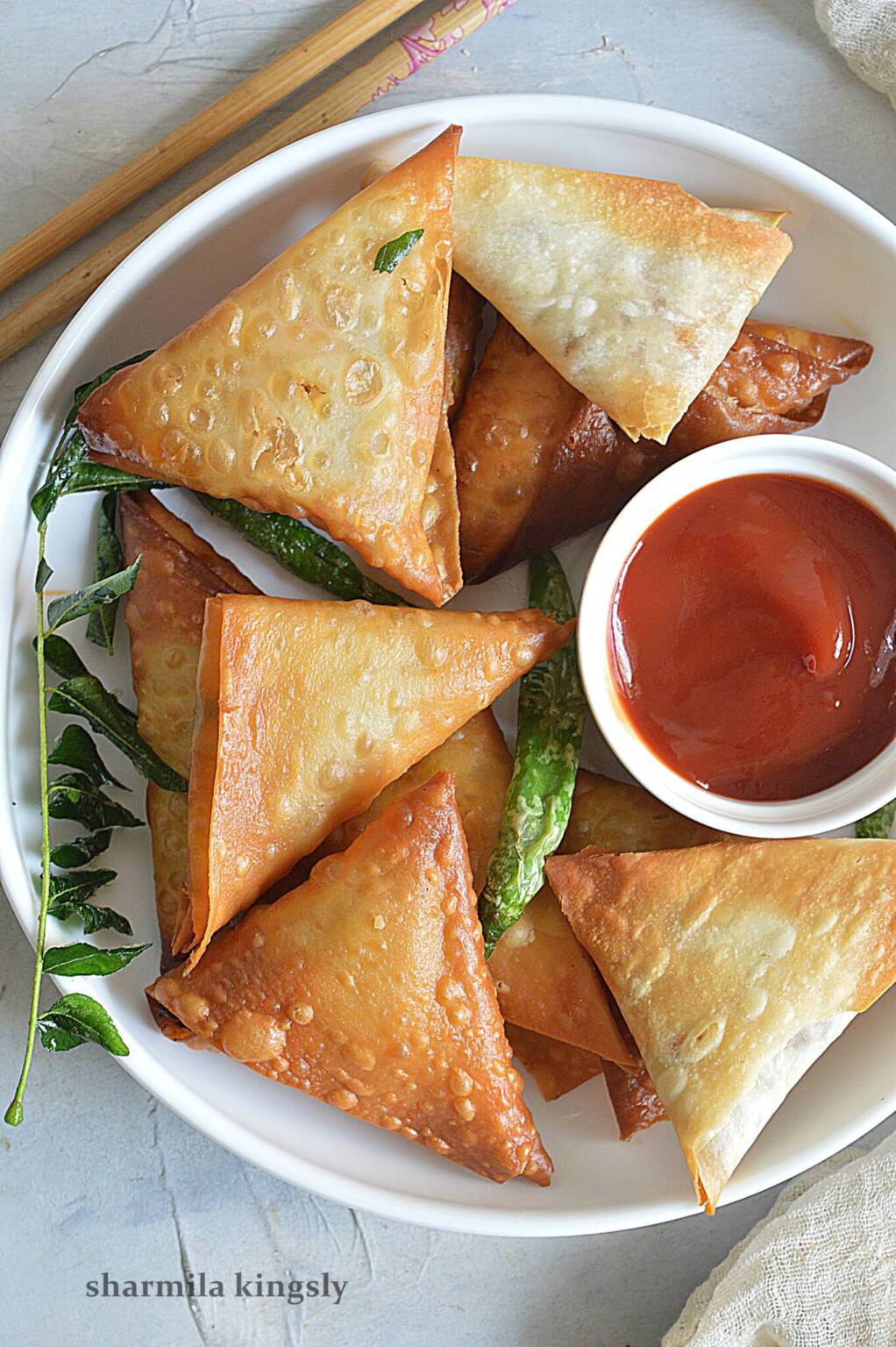 Onion Samosa | Irani Samosa - ( Air Fryer & Stove Top ) - Cook with ...