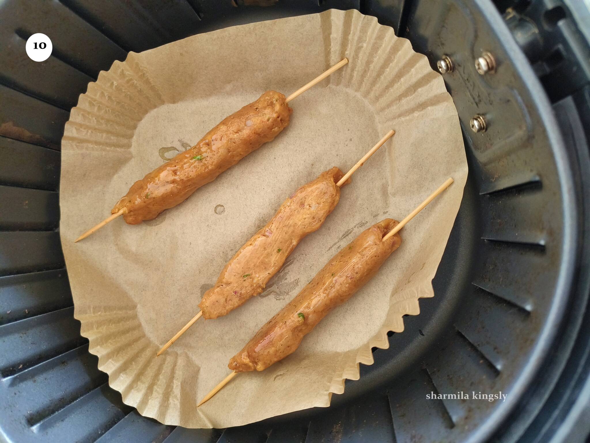Chicken Seekh Kabab - (Air Fryer & Oven) - Cook with Sharmila